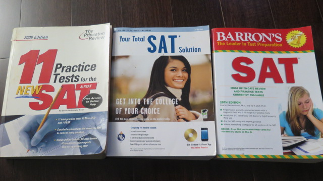 3 Old SAT study book