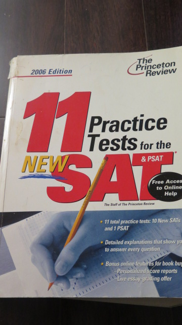 3 Old SAT study book