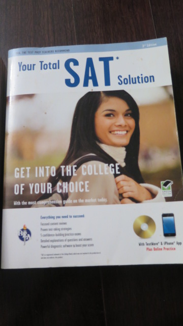 3 Old SAT study book