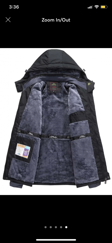 Men Large winter jacket