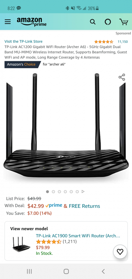 TP-Link Archer A6 AC1200 Router