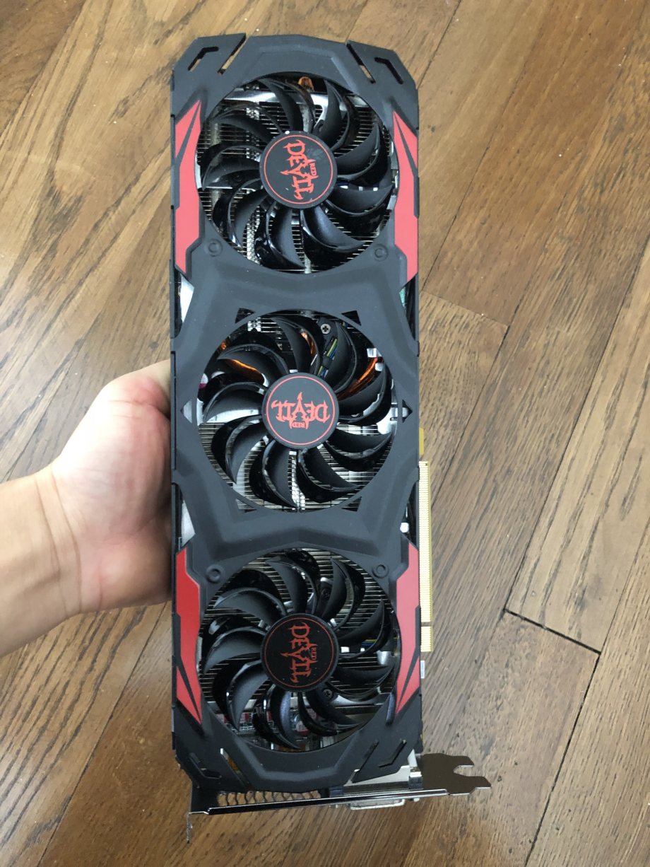 RED DEVIL AMD Radeon RX 570 그래픽 카드