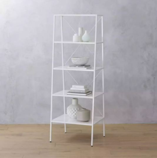 CB2 White Bookcase $120