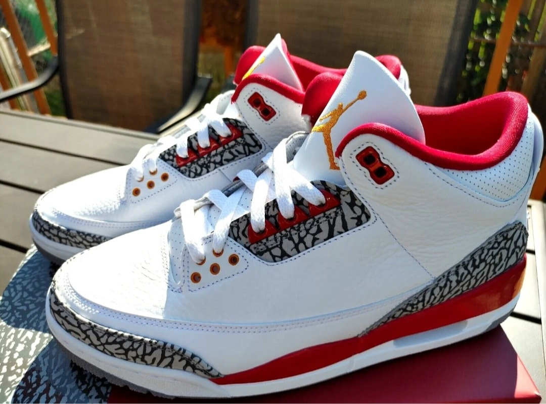 Nike Air Jordan 3 Retro Red Size 10