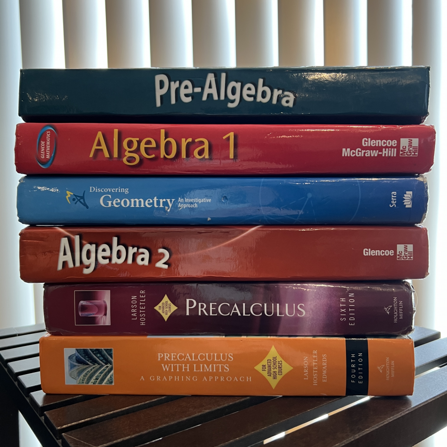 High School MATH Textbook 교과서 (한권, $5)